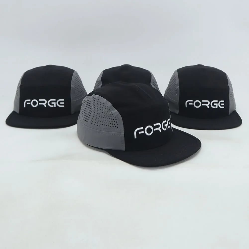 5 Panel Cap - Black/Grey